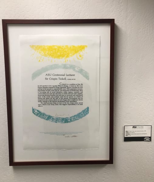 Sir Crispin Tickell from the exhibition Emeritus Art Showcase and ...