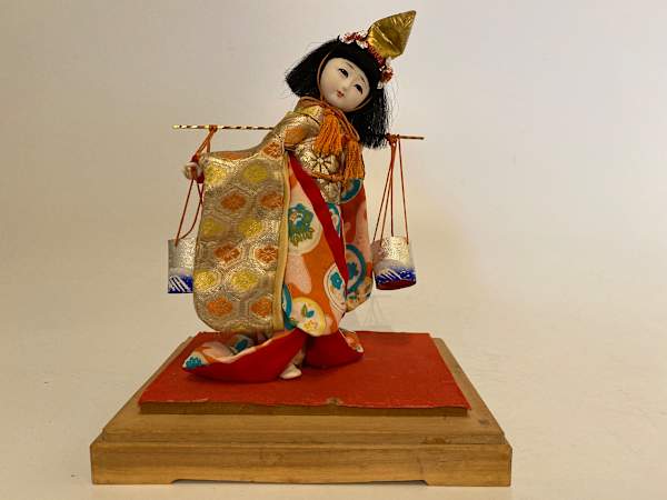 Small 'Salt-Scooper' doll - Shiokumi ningyō from the collection of Yume ...