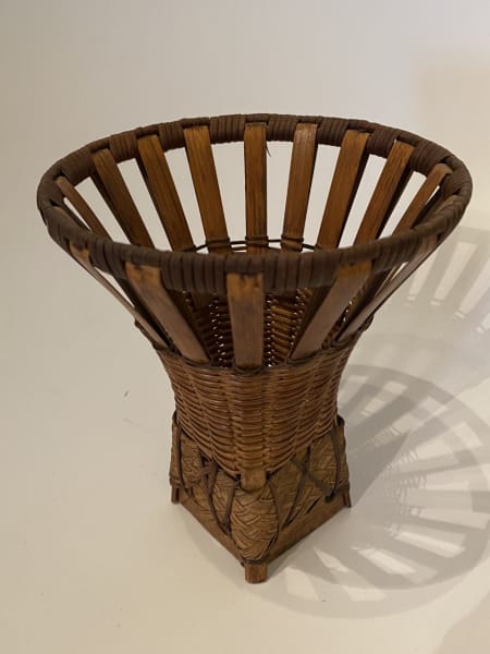 Trumpet bamboo ikebana vase from the collection of Yume Museum ...