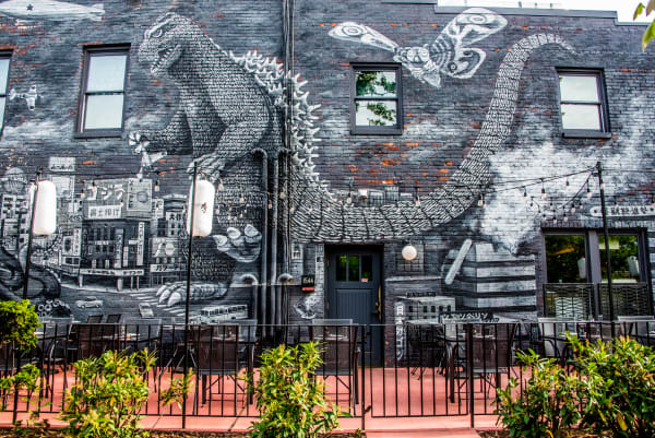 Door + Godzilla, Washington DC (Zeppelin Restaurant) by Jenny Nordstrom ...