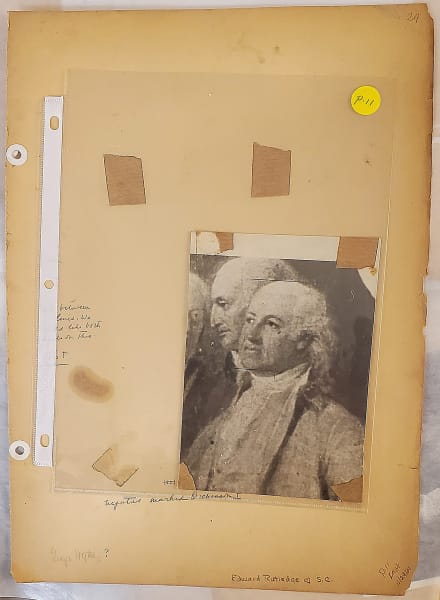 P. 11 Edward Rutledge of SC for Declaration from the collection of ...