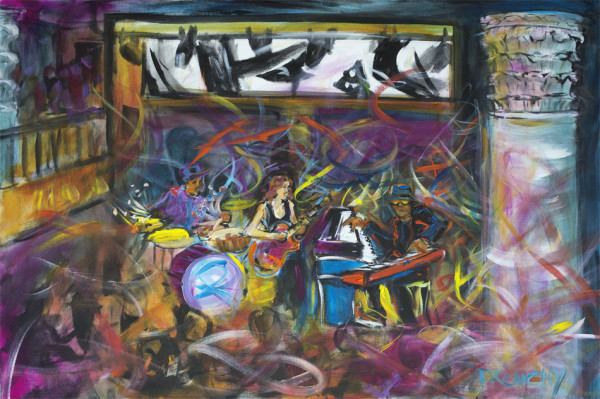 Ivan Neville, Ani Defranco & Terrence Higgins by Frenchy | Artwork Archive