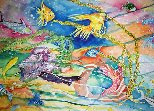 Fish Tank from the exhibition Takoma Watercolor Group - Pathways: A ...
