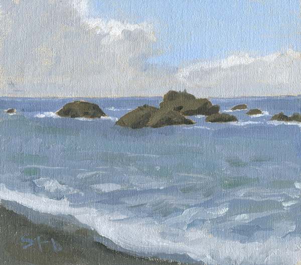 McVay Beach - Sunny Day by Sarah F. Burns | Artwork Archive