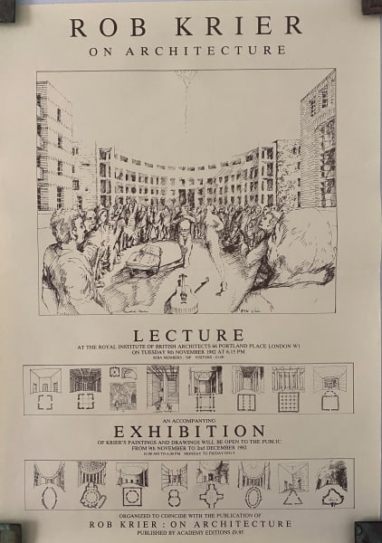 Rob Krier on Architecture from the collection of Diana Darling ...