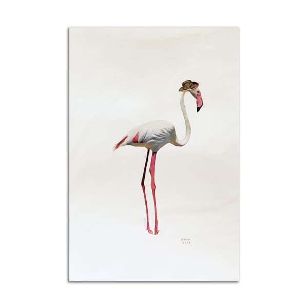 Flamingo in Cowboy Hat from the collection of Obelisk Gallery | Artwork ...