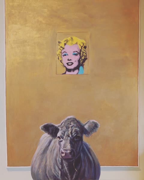 At the Museum (after Warhol) by Nancy Bass | Artwork Archive