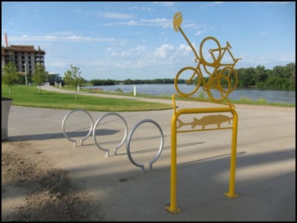 Sturgeon Bike Rack from the collection of Public Art Omaha | Artwork ...