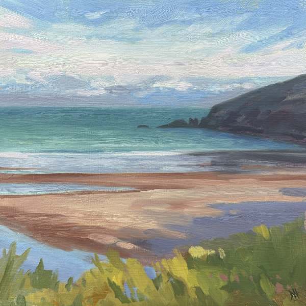 Jade Sea at Freshwater East by Dawn Harries | Artwork Archive