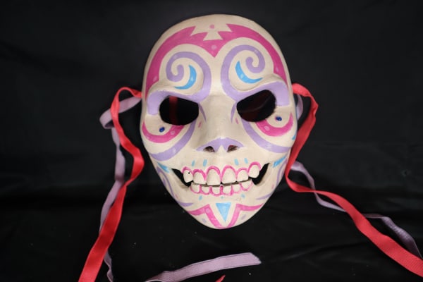 Calaca #77 from the collection of Mask Alive Art Collection | Artwork ...