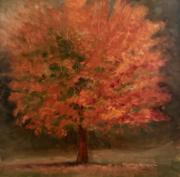 Portrait of an Autumn Tree, plein air study by Sherry Mason | Artwork ...