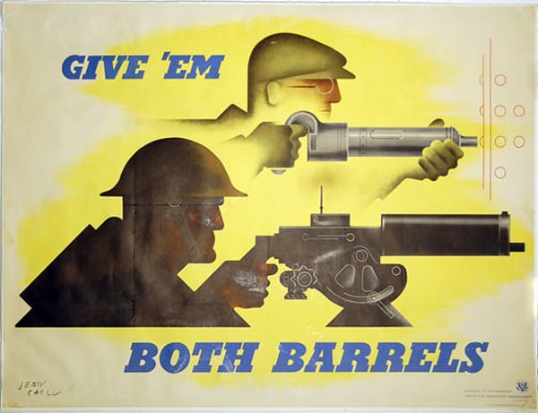 Give 'Em Both Barrels from the exhibition Ad Infinitum: Artists Against War and Imperialism ...