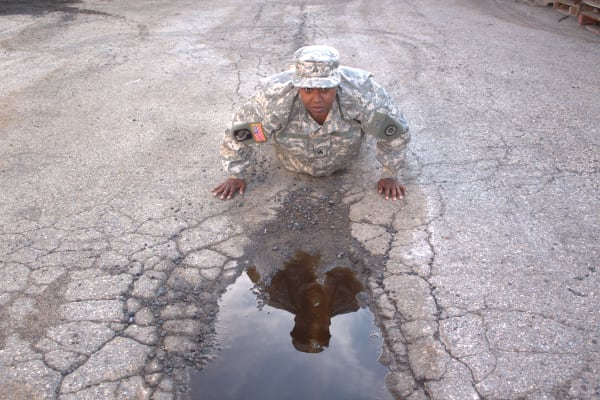 Front Leaning Rest from the exhibition Military Inspired Art (M.I.A ...