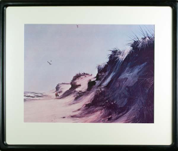 Beach Scene With Two Figures from the collection of Villanova ...