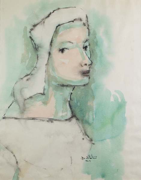 Young Lady from the collection of Villanova University Art Collection ...