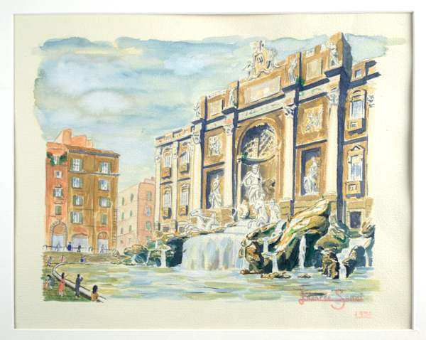 Trevi Fountain from the collection of Villanova University Art ...