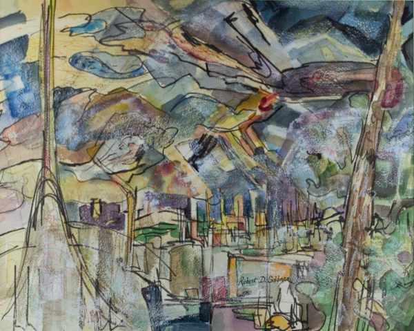 Abstract Landscape from the collection of Villanova University Art ...