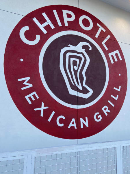chipotle exterior logo mural by Dan Terry | Artwork Archive