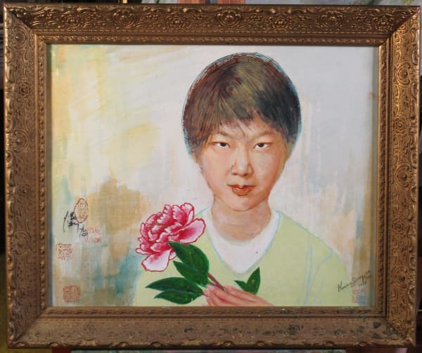 Portrait of Laura Lisa with Peony from the collection of Jung's Studio ...