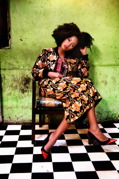 Untitled (Portrait of Solange with Green Wall) by Daniele Tamagni ...