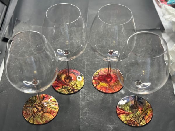 Stranger Things, Wine Glasses - Set of 4 by Pourin’ My Heart Out ...