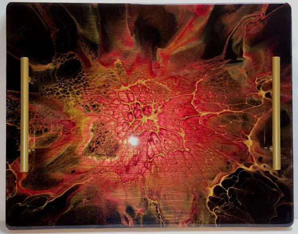 Stranger Things Rectangular Platter by Pourin’ My Heart Out - Fluid Art ...