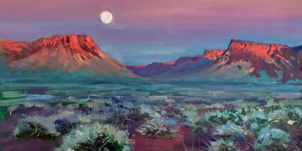 Dawn On Pyramid Station by Leon Holmes | Artwork Archive