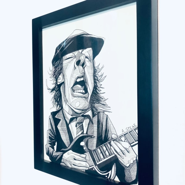 Angus Young by Andrew Spear by Derek Gores Gallery | Artwork Archive