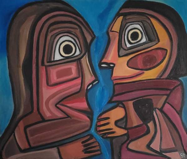 The meeting of two souls from the exhibition The Face, The Figure ...