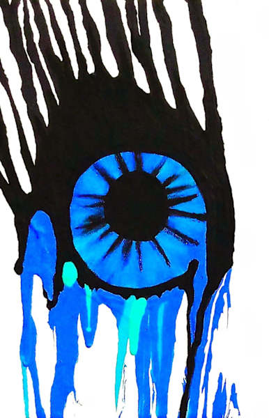 Dripping Black and Blues from the collection of Las Laguna Art Gallery ...