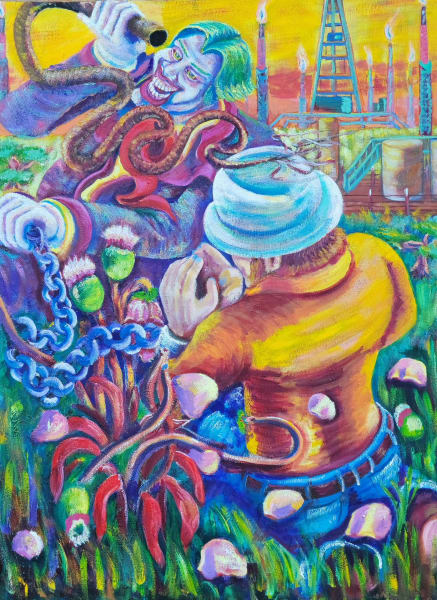 Oil And Gas Slave Trader From The Collection Of Las Laguna Art Gallery