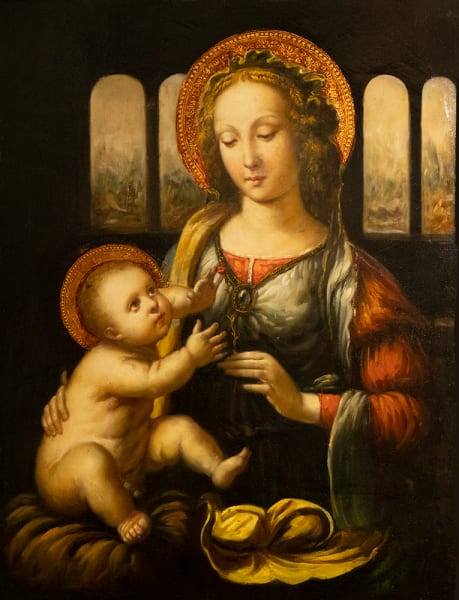 Madonna of the Carnation, after Leonardo da Vinci from the collection ...