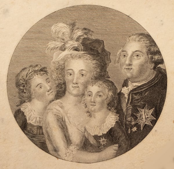 The royal family of France: King Louis XVI, Queen Marie Antoinette, and ...
