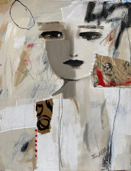Piece by Piece She Collected Herself by Janet Little Art | Artwork Archive