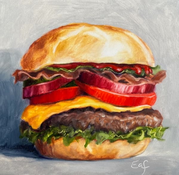 Bacon Cheeseburger from the exhibition Delectable: A Juried National ...