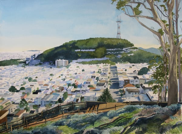Sutro Tower, View from Grand Park by Meredith Leich | Artwork Archive