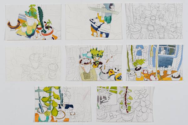 Window Sill Drawings by Eric Reinemann | Artwork Archive