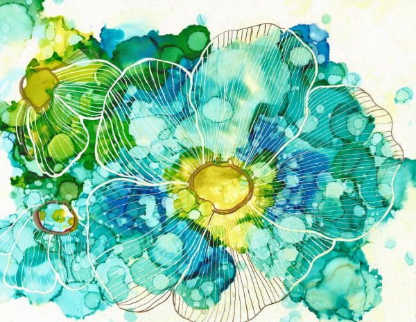 Big Blue Flower by Sandra Swan | Artwork Archive
