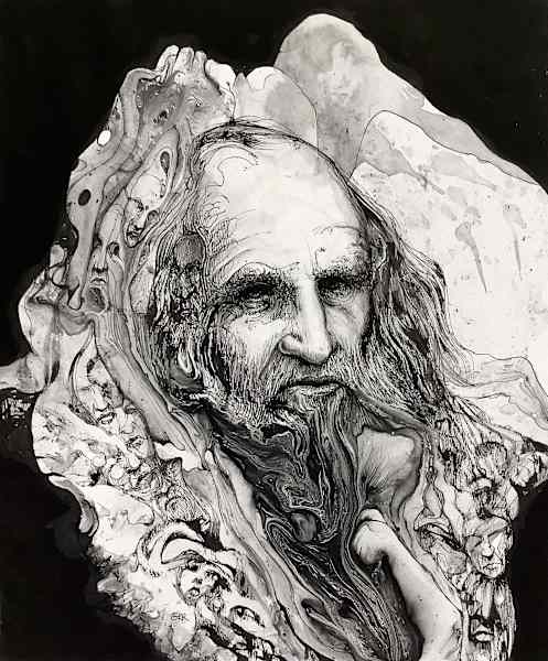 Portrait of Da Vinci by Glen Ronald | Artwork Archive