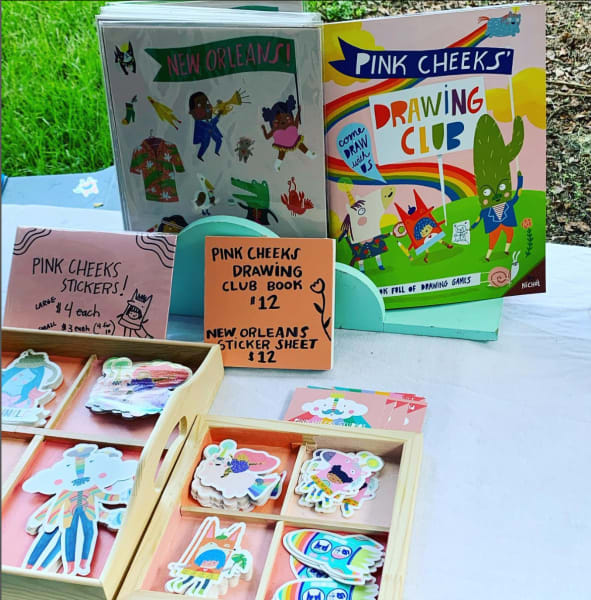 Pink Cheeks Studios from the collection of Arts New Orleans | Artwork ...