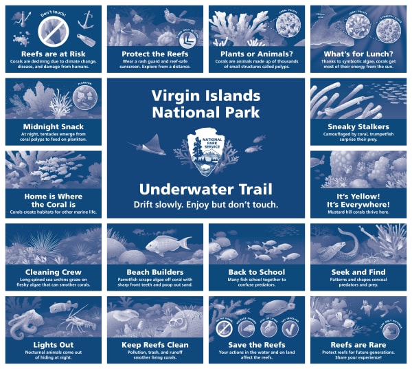 Virgin Islands National Park Underwater Trail from the collection of ...
