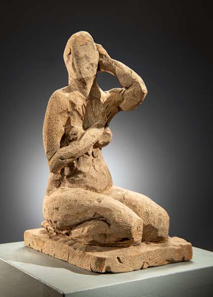 Untitled (Clay Figure of Kneeling Woman) by William Underhill | Artwork ...