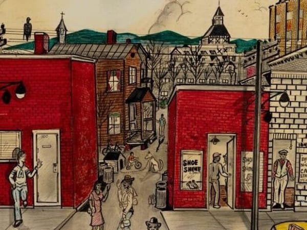 David Ramey Gainsboro Garage Lot Mural from the collection of Art in ...