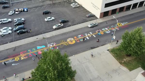 End Racism Now Street Mural from the collection of Art in Roanoke ...