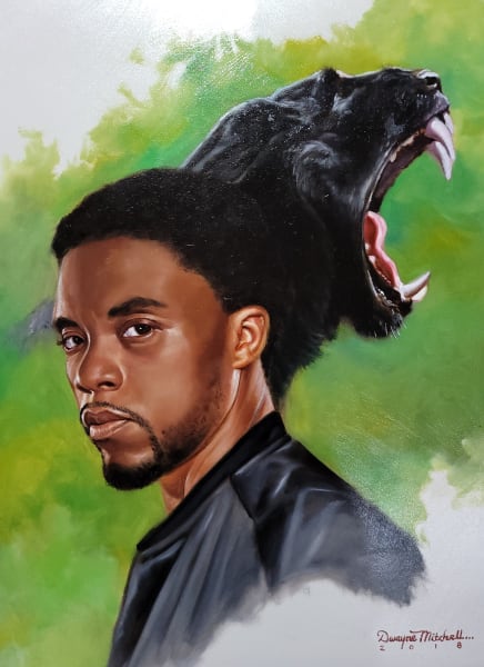Tribute to Chadwick Boseman by Dwayne Mitchell | Artwork Archive