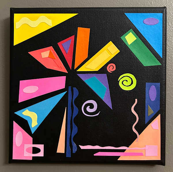 "Stained Glass" Collage No. 27 - "The Windmill" by Mariana D Kramer ...