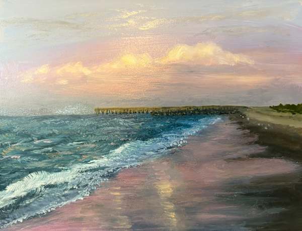Bay Side Sunset - Port Monmouth by Mary O'Malley-Joyce | Artwork Archive