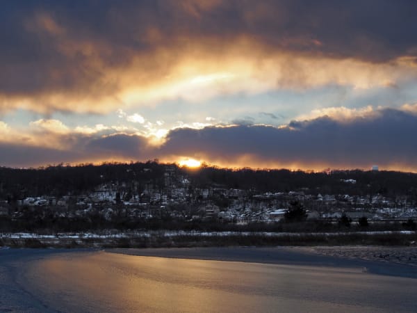 Sandy Hook Reflection on Ice by Mary O'Malley-Joyce | Artwork Archive