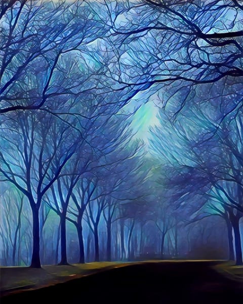 Study in Blue 38"x28" by Lisa Drew | Artwork Archive