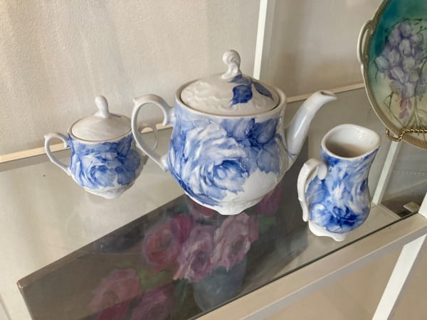 Blue Roses Tea Set by Amy B. Carroll | Artwork Archive